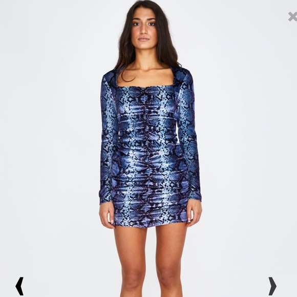 Ksubi | Dresses | Ksubi Ponty Mython Velvet Snakeprint Mini Dress ...